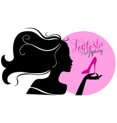 Beautiful woman logo Royalty Free Vector Image