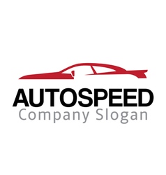 Automotive speed logo design Royalty Free Vector Image
