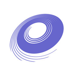 Spiral movement and rotation Royalty Free Vector Image