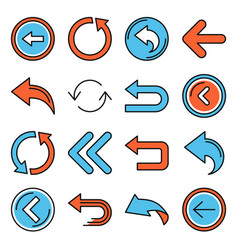 Tv remote control icons set on white background Vector Image