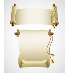 Old paper scroll banner Royalty Free Vector Image