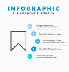 Flag instagram interface save tag bold and thin Vector Image