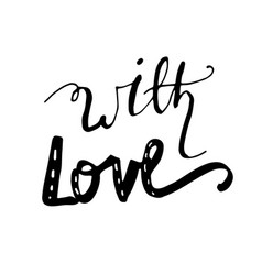 Christmas hand lettering signature Royalty Free Vector Image