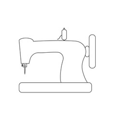 Sewing spool line outline icon Royalty Free Vector Image