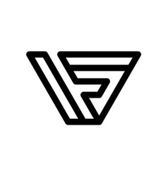 Letter v nature grass logo design Royalty Free Vector Image