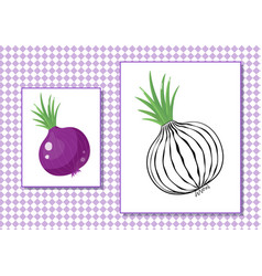 Circle violet color kindergarten worksheet Vector Image