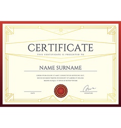 Chess achievement certificate with complet set Vector Image