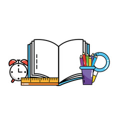 School study element cartoon Royalty Free Vector Image