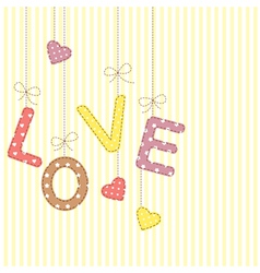 Letter r in patchwork style Royalty Free Vector Image