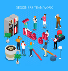 Isometric people with flags of asia and oceania Vector Image