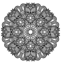 Ornamental geometric doily pattern Royalty Free Vector Image