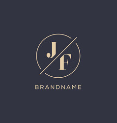 Mj initial wedding monogram logo Royalty Free Vector Image