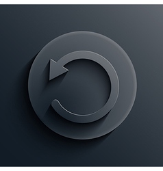 Dark circle icon eps10 Royalty Free Vector Image