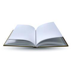 Open paper book with the bookmark Royalty Free Vector Image