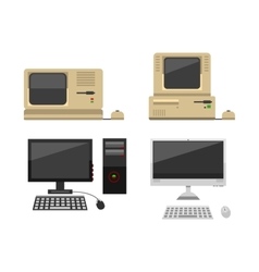 Old computer Royalty Free Vector Image - VectorStock