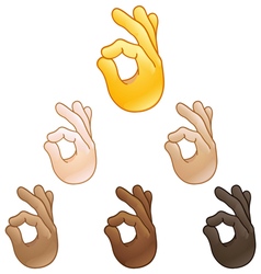 Ok emoticon Royalty Free Vector Image - VectorStock