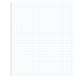 Exercise book paper page with lines Royalty Free Vector