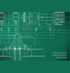 Christmas tree as technical blueprint drawing Vector Image
