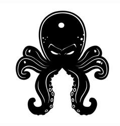 Octopus logo - emblem design Royalty Free Vector Image