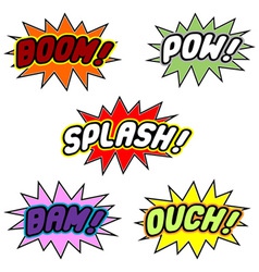 Comic book words Royalty Free Vector Image - VectorStock