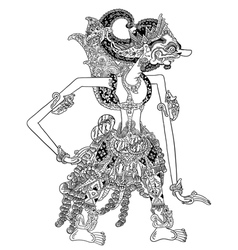 Wayang nakula sadewa Royalty Free Vector Image