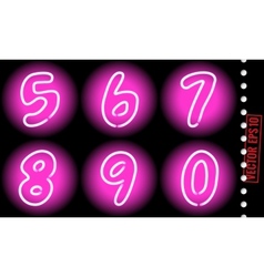 Abstract rainbow numbers Royalty Free Vector Image