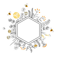 Beautiful frame with black and white Royalty Free Vector