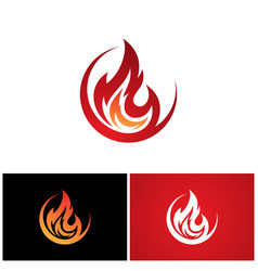 Fire flame design Royalty Free Vector Image - VectorStock