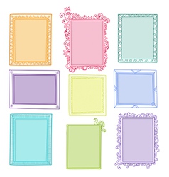 Comic frames in cartoon style decorative Vector Image