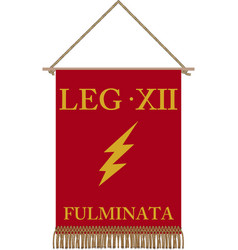 Legio iiii flavia felix standard Royalty Free Vector Image