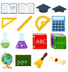 School set Royalty Free Vector Image - VectorStock