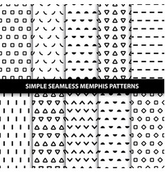 Hand drawn abstract black and white seamless Vector Image