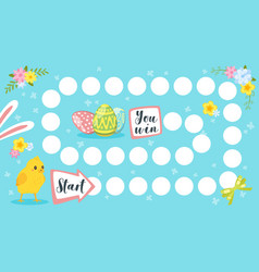 Happy birthday board game template Royalty Free Vector Image