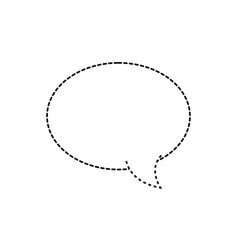 Color oval chat bubble art text message Royalty Free Vector