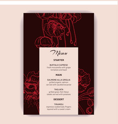 Hand drawn invitation for the wedding card Vector Image