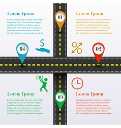 Infographic path template Royalty Free Vector Image