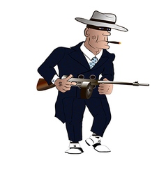 Gangster emoticon Vector Image by yayayoy - Image #272334 - VectorStock