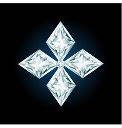 Two diamonds sparkling background Royalty Free Vector Image