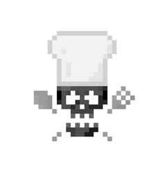 Rib cage pixel art bones anatomy 8 bit pixelate Vector Image