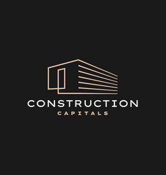 Building architect construction logo developer Vector Image