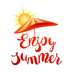 Enjoy every moment of summer Royalty Free Vector Image