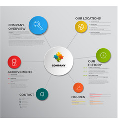 Company profile template Royalty Free Vector Image