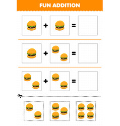 Education game for children fun subtraction Vector Image