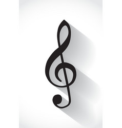 Blue treble clef Royalty Free Vector Image - VectorStock