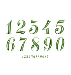 Decorative numbers Royalty Free Vector Image - VectorStock
