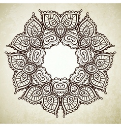 Vintage circular pattern of indian Royalty Free Vector Image