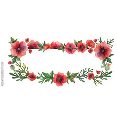 Wild flowers collection Royalty Free Vector Image