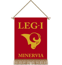 Legio iiii flavia felix standard Royalty Free Vector Image
