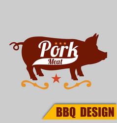 Premium quality fresh meat logo templates set Vector Image