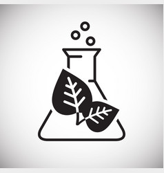 Bio manufacturing icon on white background Vector Image